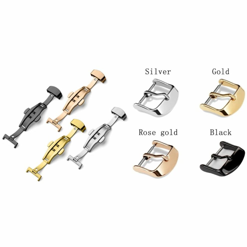 Alligator Leather Watch Strap Brown / Buckle / Clasp / 16mm 17mm 18mm ...