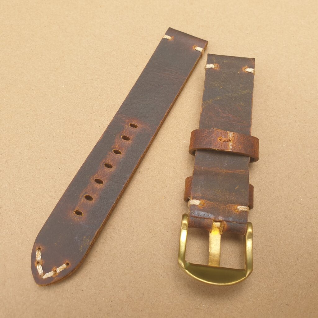 Handmade Leather Watch Strap / 20mm 22mm 24mm - Leather Watch Straps ...