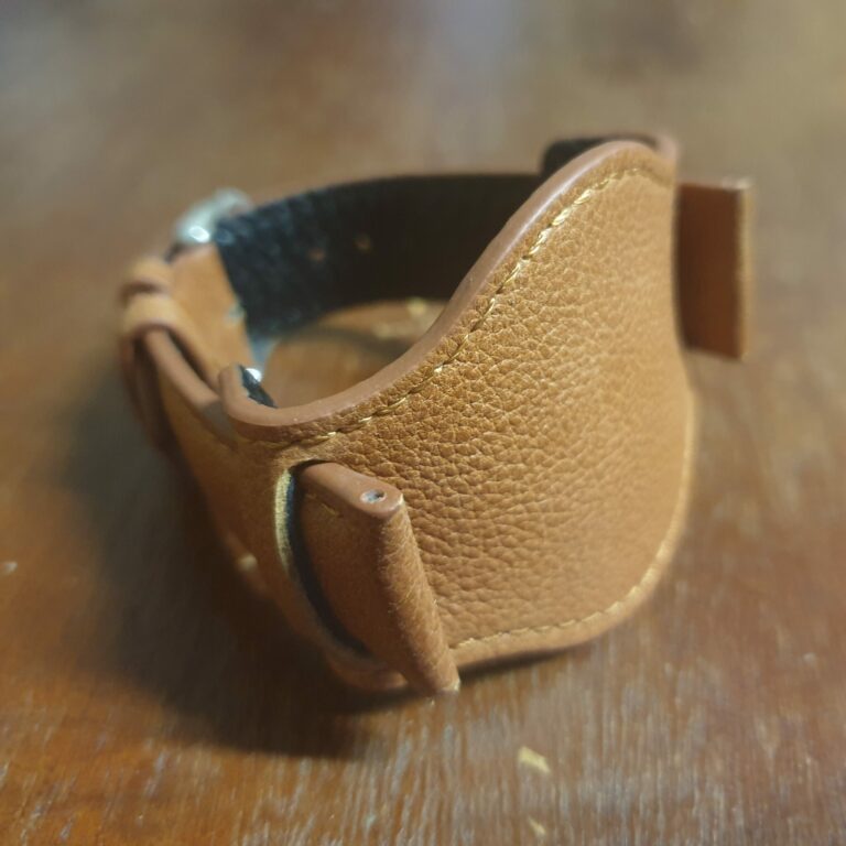 Leather Bund Cuff Strap (non fixed) - Leather Watch Straps Australia ...